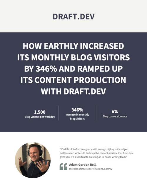 Technical Marketing Content for Software Startups | Draft.dev