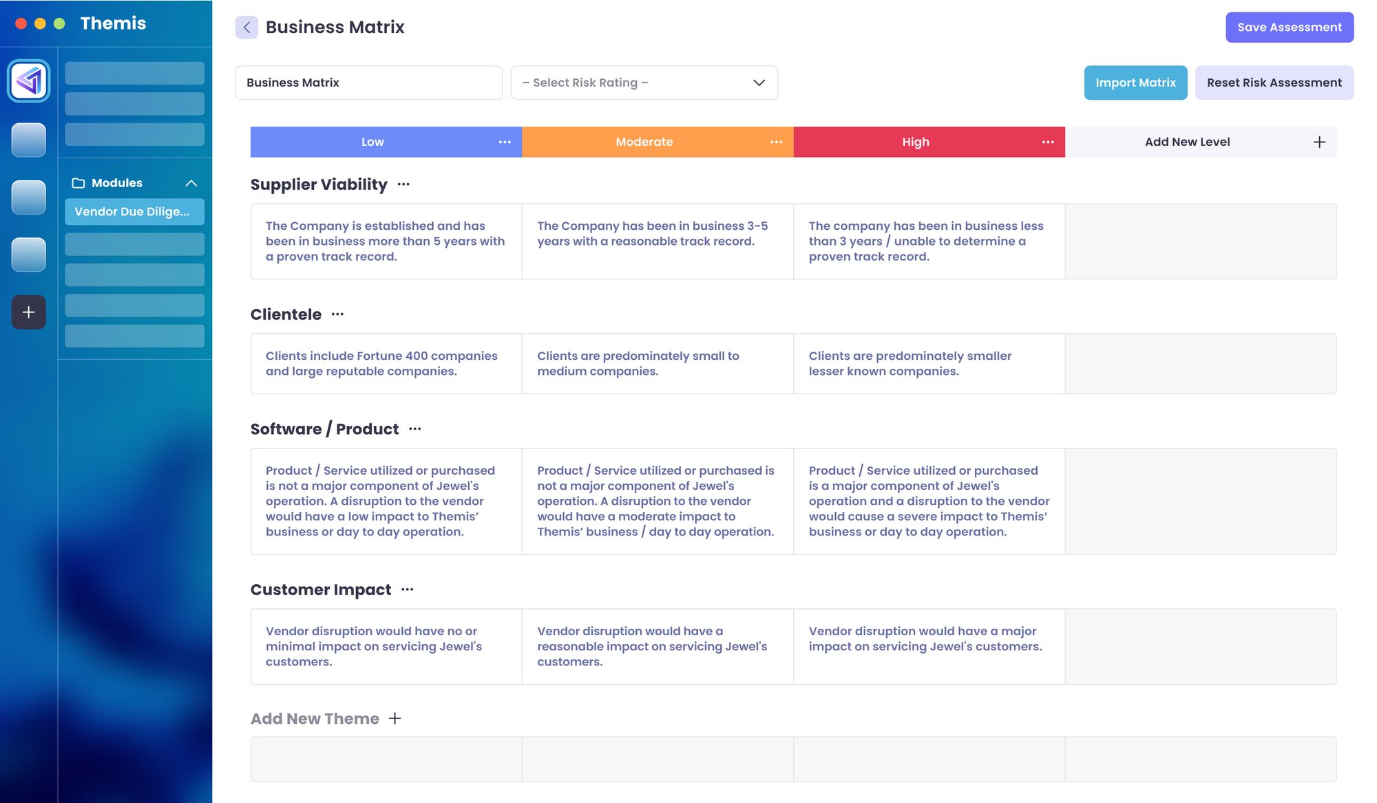 Vendor Management Due Diligence, Vendor Management Module