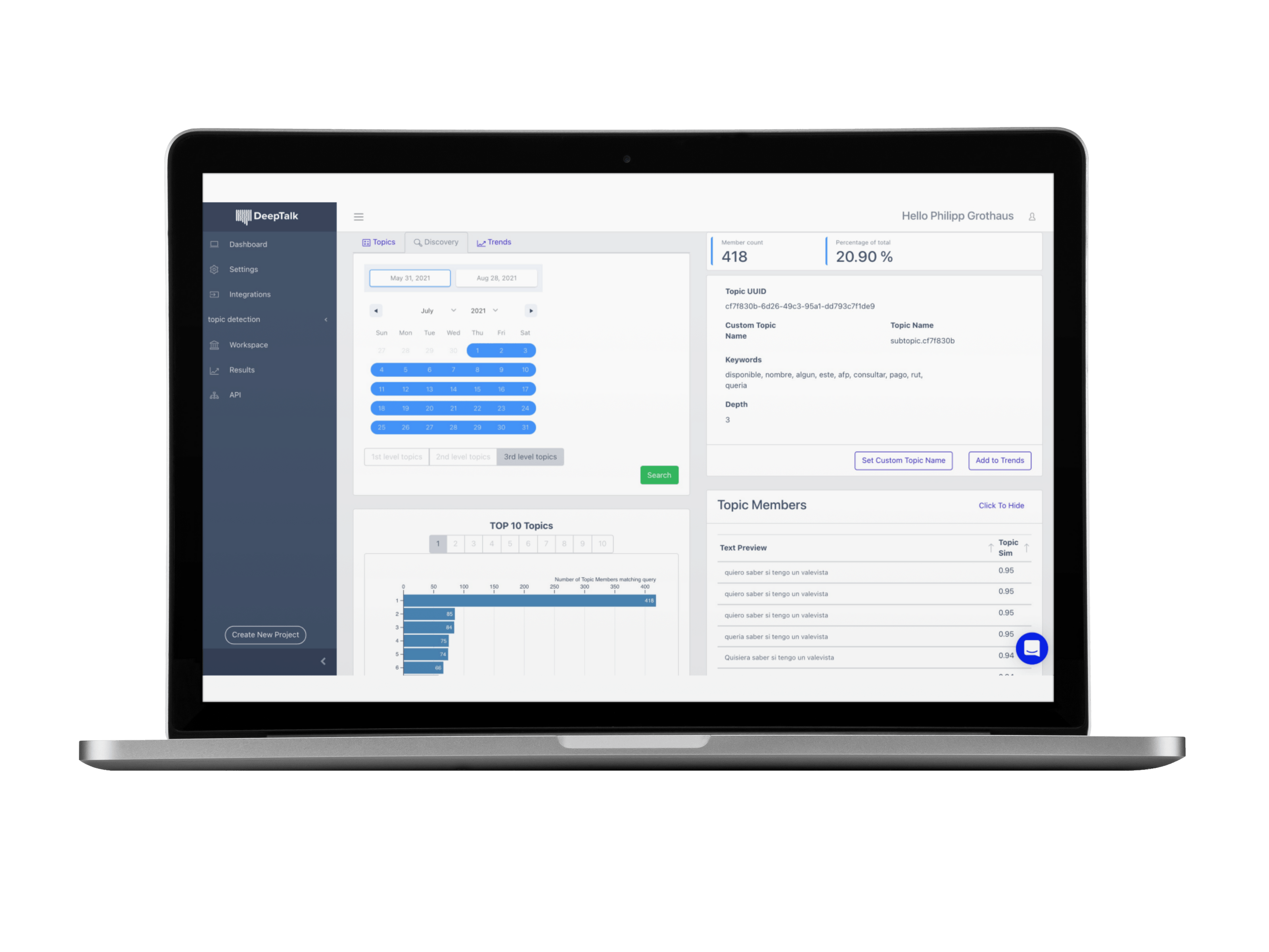Deep Talk | Turn text into powerful data