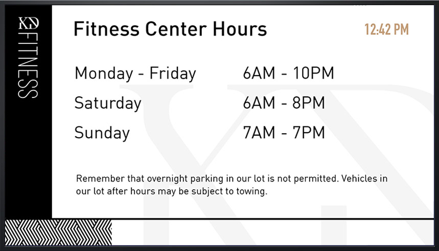 Fitness | truDigital | Digital Signage Solutions
