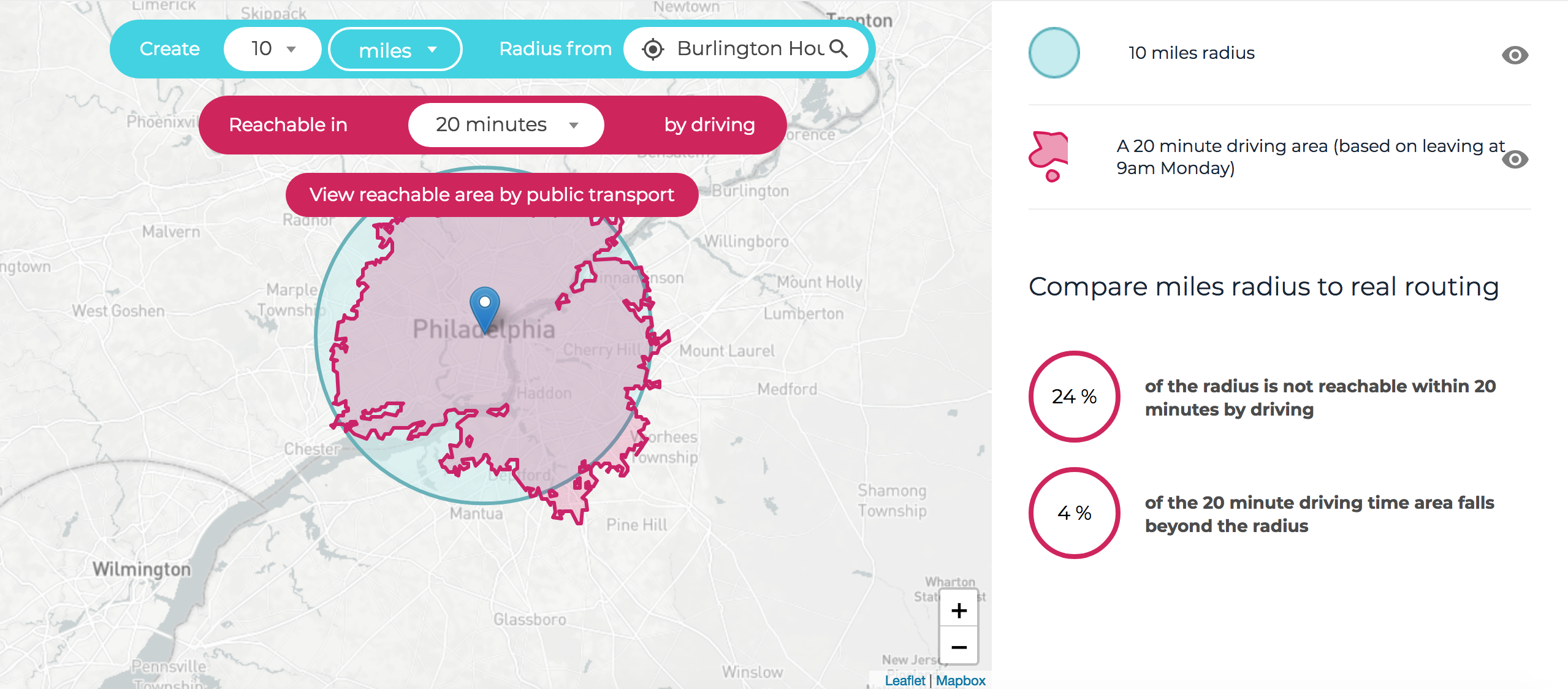 How to Make a Distance Radius Map | Blog