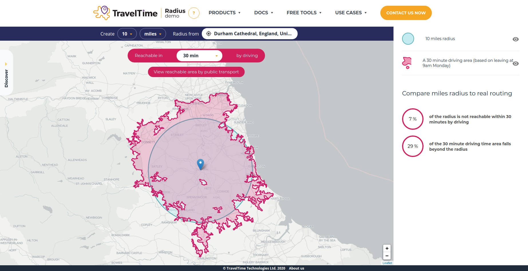 How to Make a 10 Mile Radius from a Postcode or a Drive Time Radius | Blog