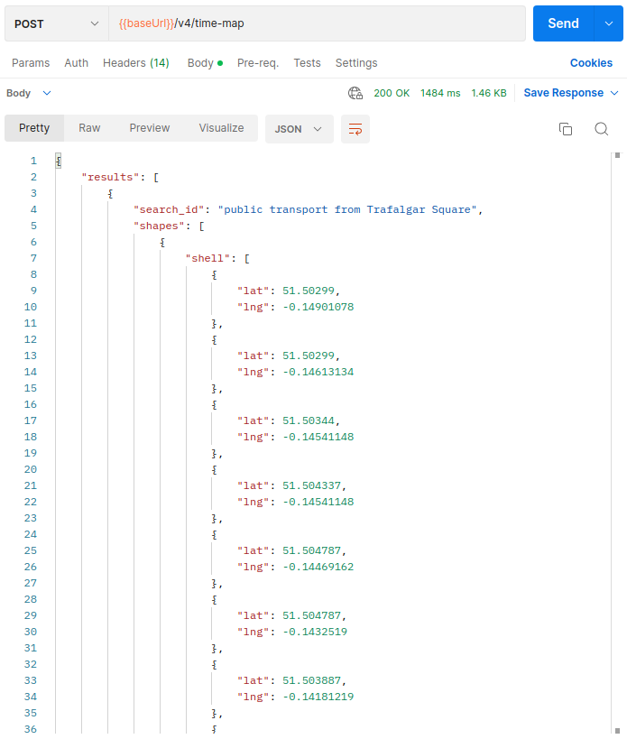 Create Isochrones with Postman & TravelTime Isochrone API | Blog