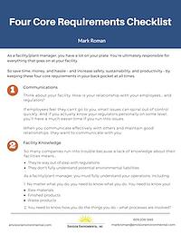 Resource - Core 4 Checklist