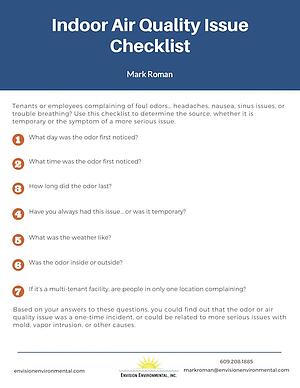 Indoor Air Quality Checklist