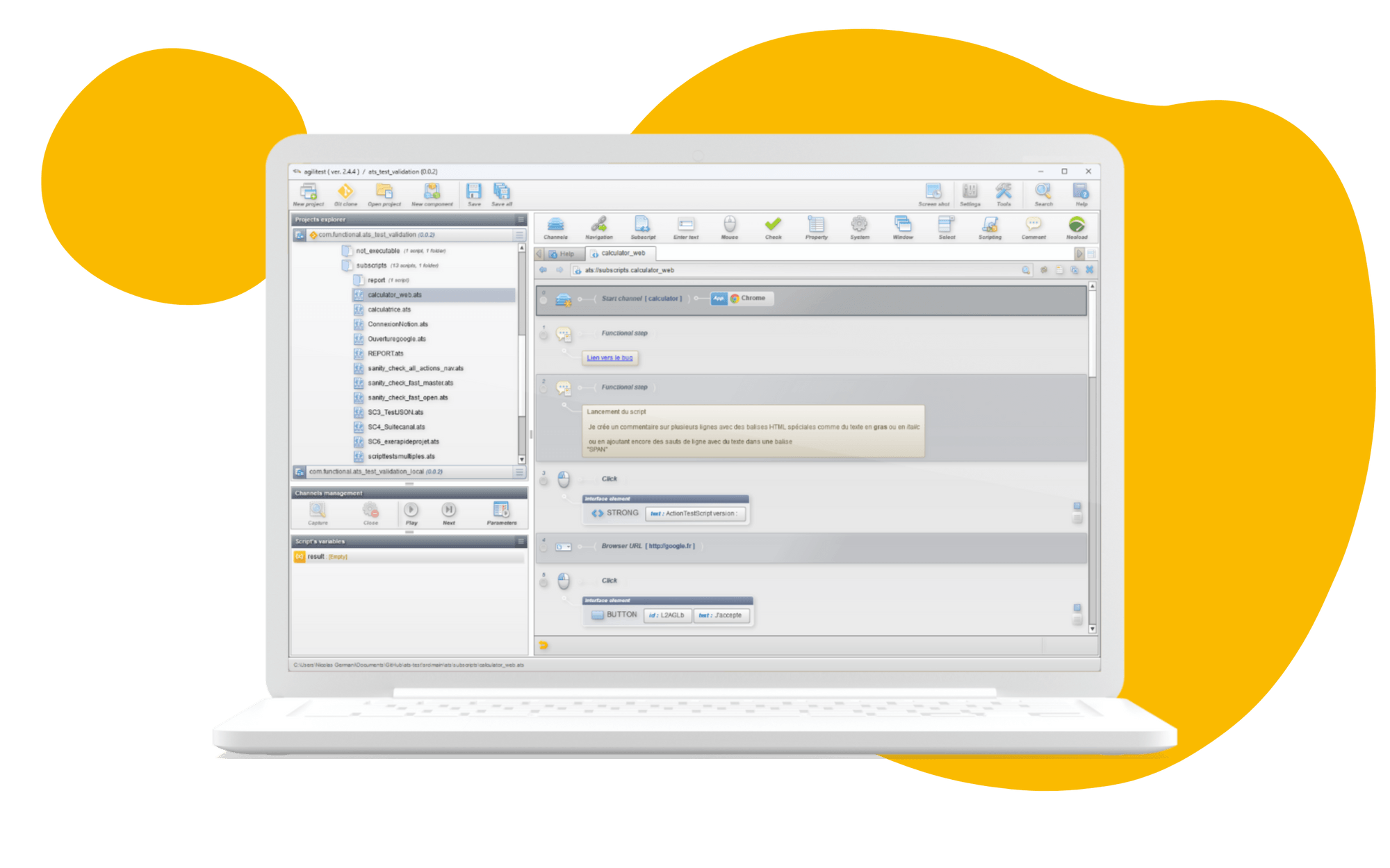 Agilitest | No-code Automatisation des tests fonctionnels