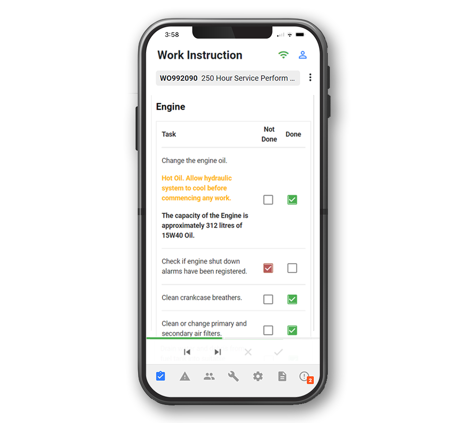 Mobile Inspections and Work Instructions