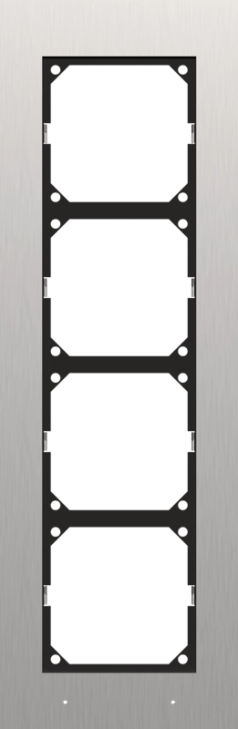 IP∙Intercom: Flex Modulrahmen (Steel, 4‑fach)