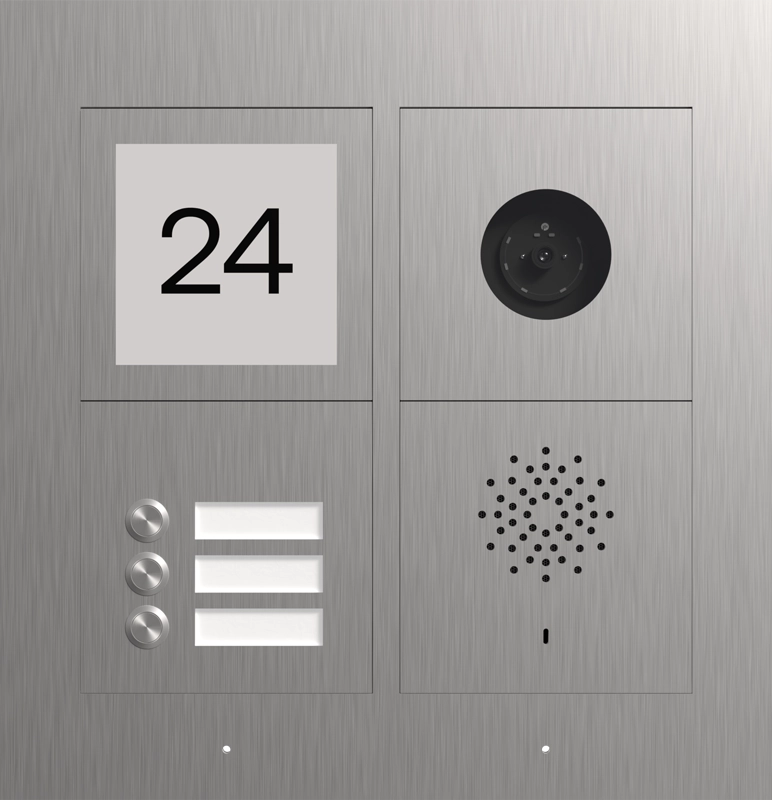 IP∙Intercom: Flex Sprechstelle (Steel, 2x2‑fach)