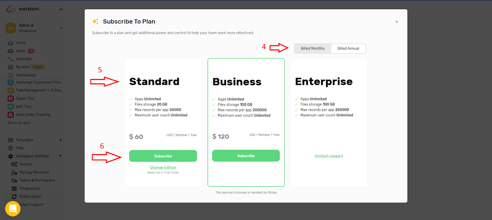 Workiom | How to Subscribe in Workiom