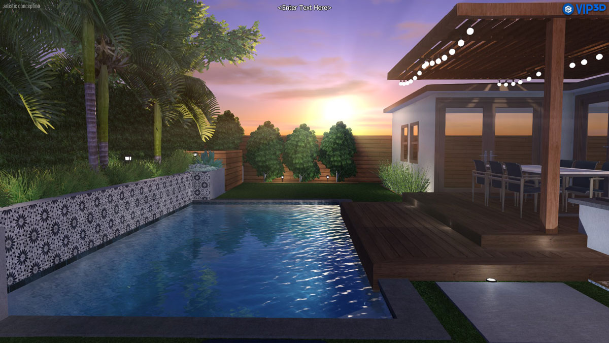 Majestic Pools & Spas - 3D Rendering