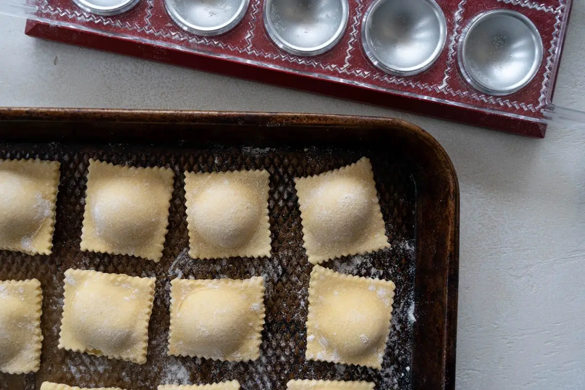 Homemade Pumpkin Raviolis with Sage Butter Sauce