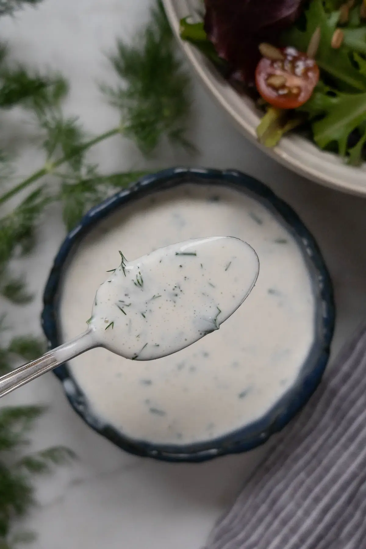 Creamy Ranch Dressing with Fresh Herbs