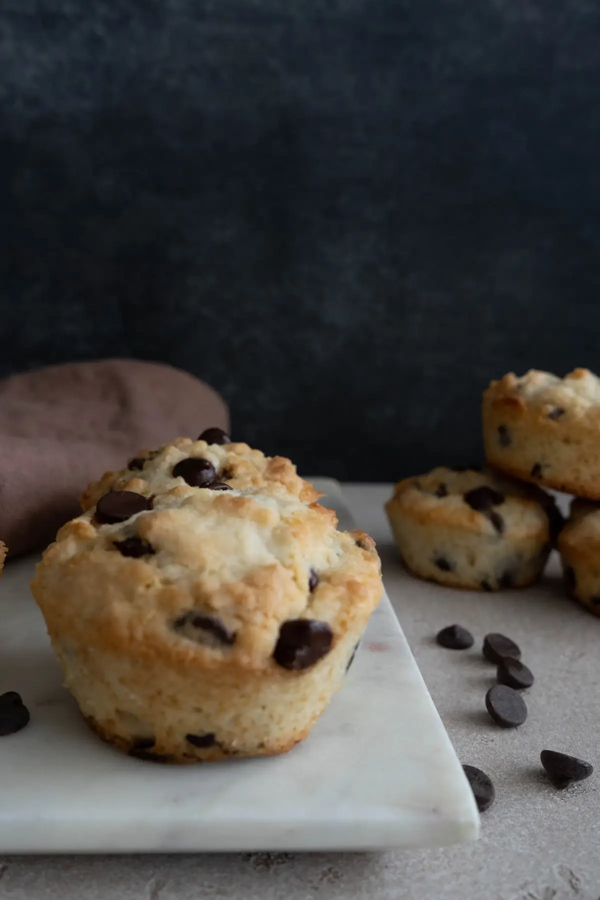 Small Batch Chocolate Chip Muffins (eggless)