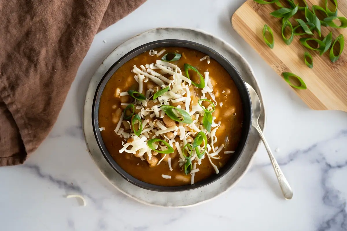 Easy Vegetarian White Bean Chili (Randall Beans Recipe)