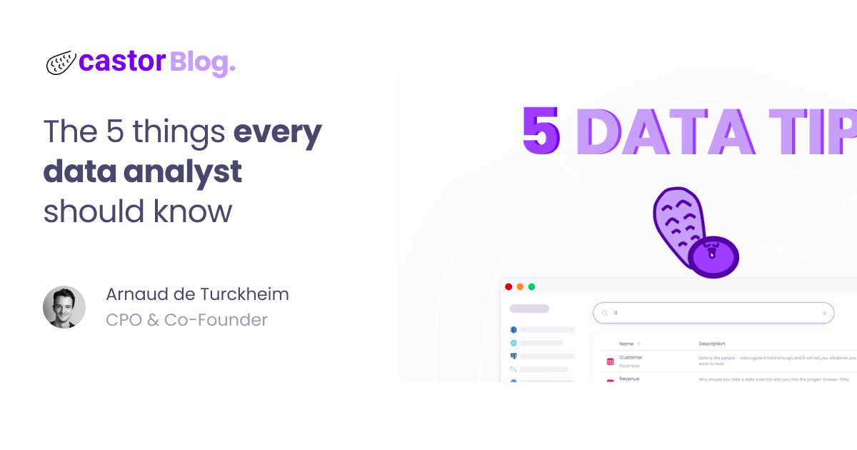 The 5 things every data analyst should know - Castor Blog