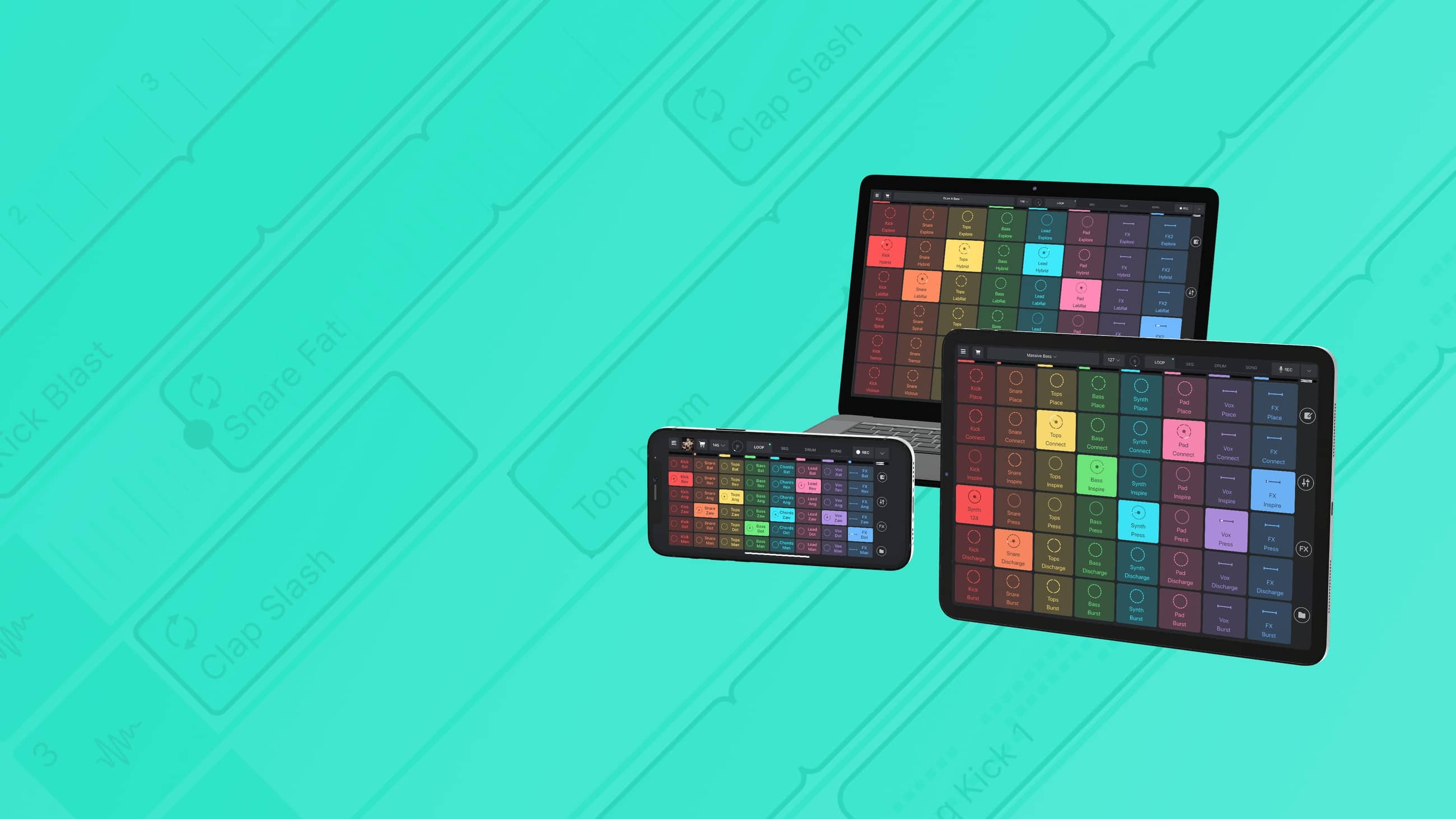 Remixlive music creation app for iOS, Mac & Android