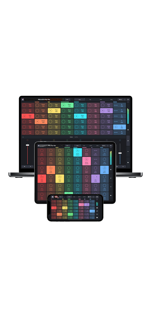 Remixlive music creation app for iOS, Mac & Android