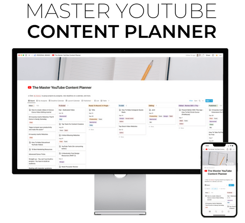 Master YouTube Content Planner