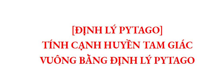 Top 14 công thức pitago mới nhất năm 2022 | Blog Hồng
