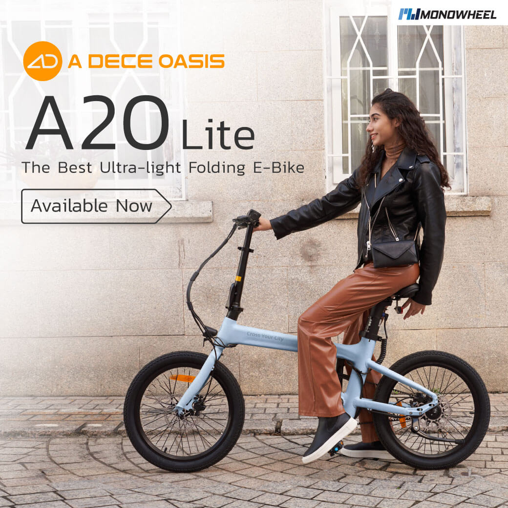 [Review] ADO A20 จักรยานไฟฟ้าสุดพรีเมี่ยม คลื่นลูกใหม่ของวงการจักรยานไฟฟ้า