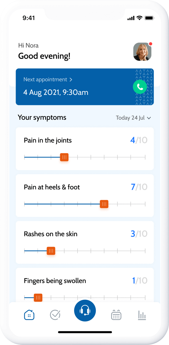 Novartis PsA Program — Mobile App UI/UX Design by Ravijune