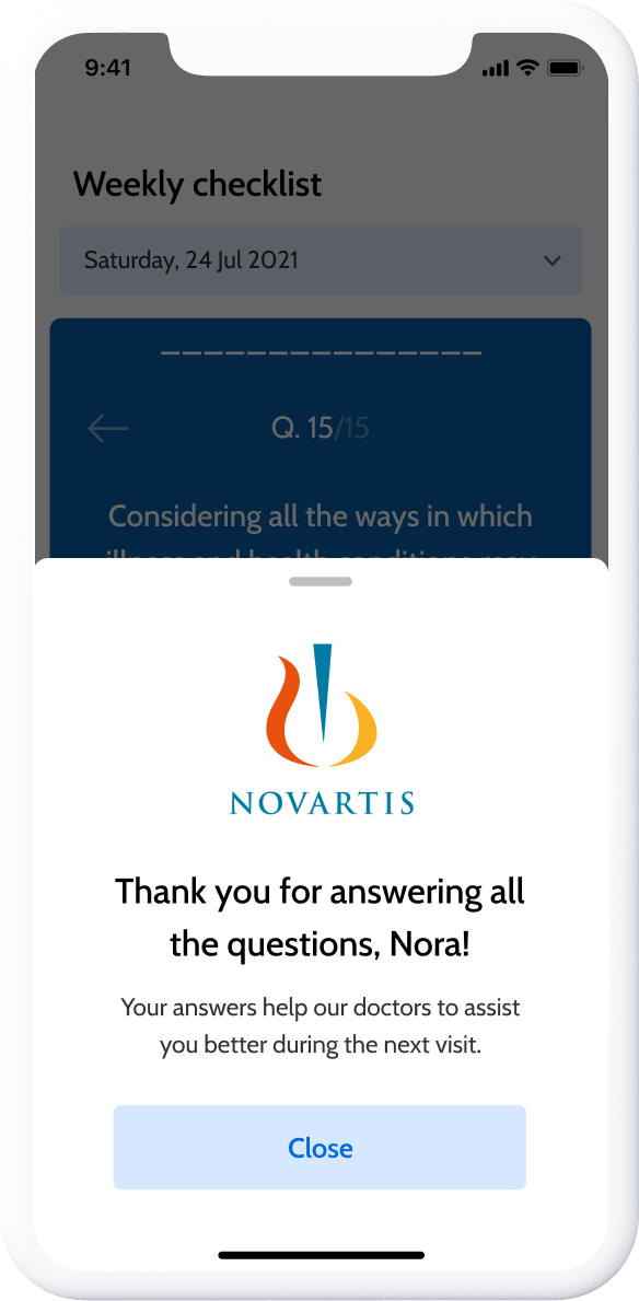Novartis PsA Program — Mobile App UI/UX Design by Ravijune