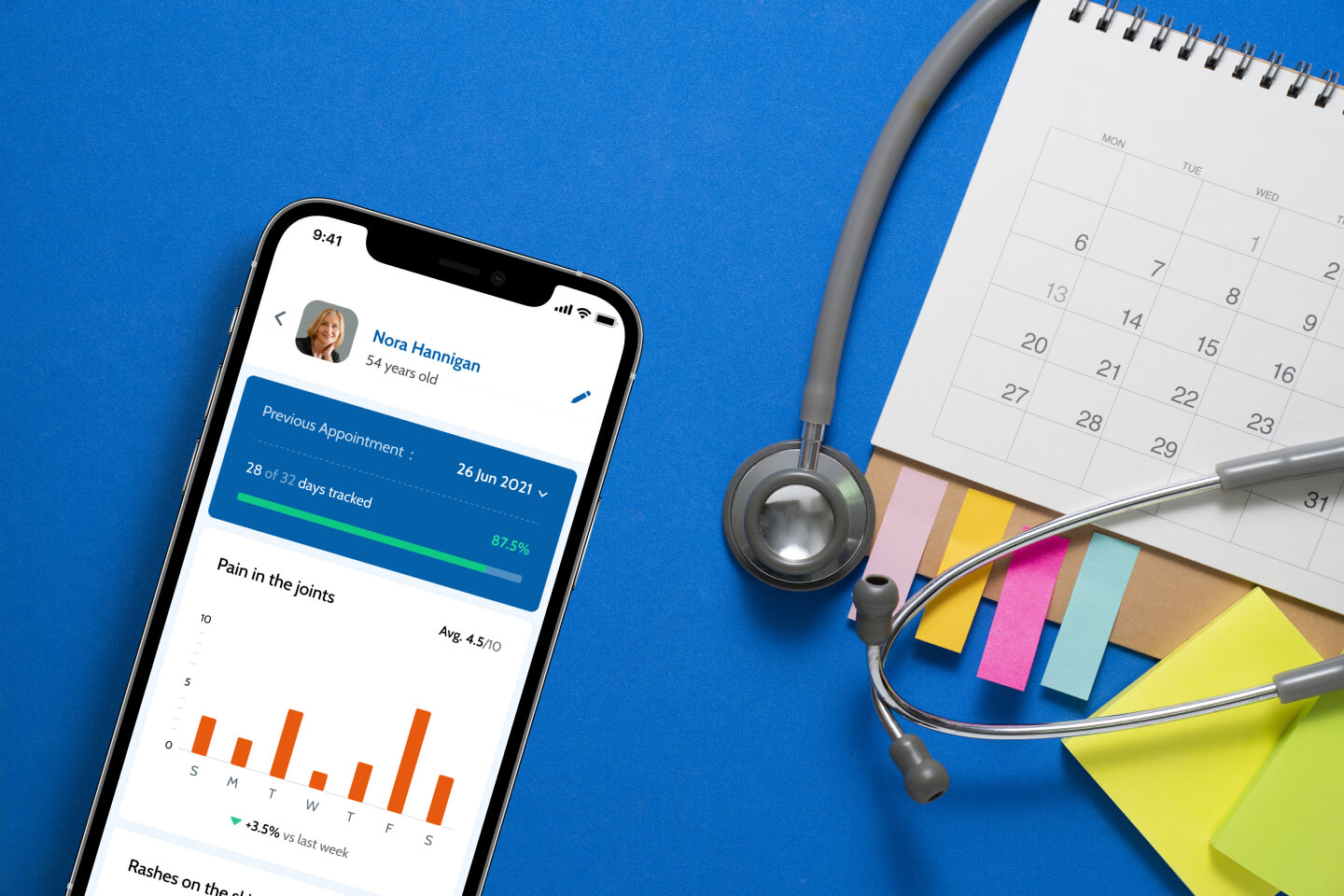 Novartis PsA Program — Mobile App UI/UX Design by Ravijune