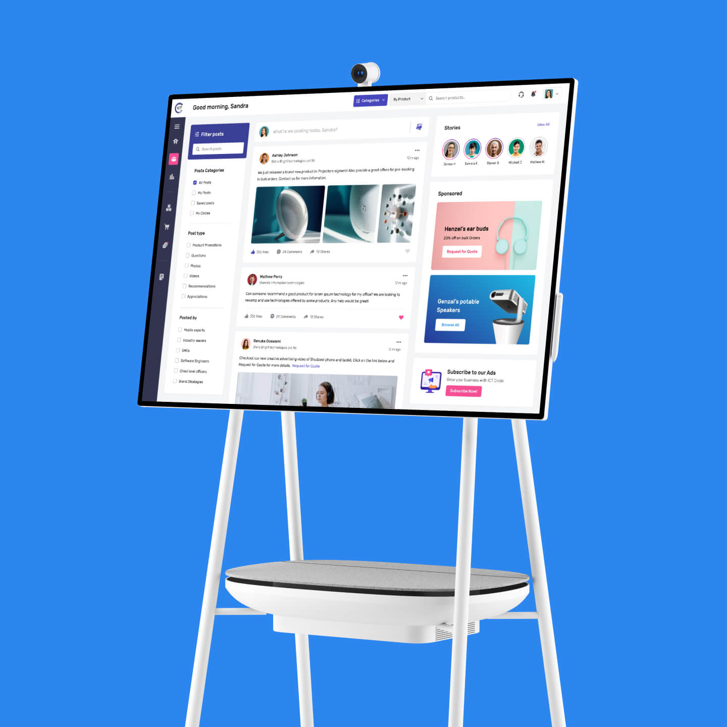 ICT Circle — Web Design and web App UI/UX by Ravijune