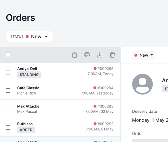 Pick & Pick-all sheets | HospoConnect