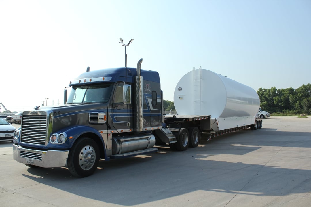 Removable Gooseneck (RGN) Trailer Trucking Service | Cowtown Express
