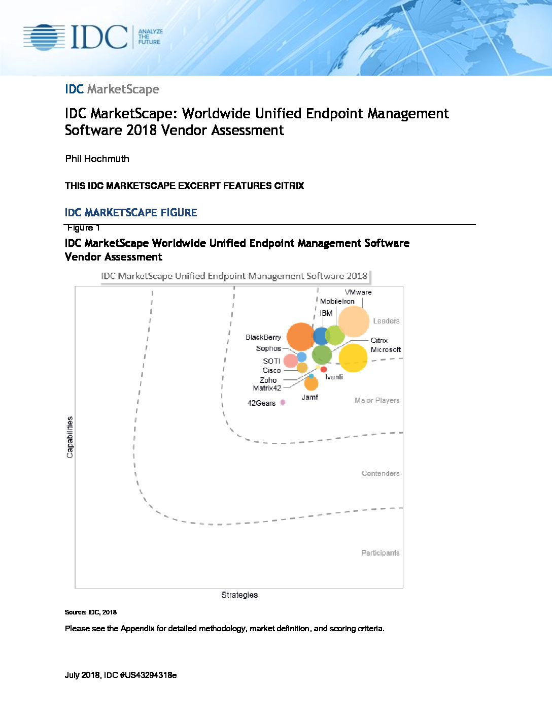 IDC MarketScape: Worldwide Unified Endpoint Management Software 2018 ...