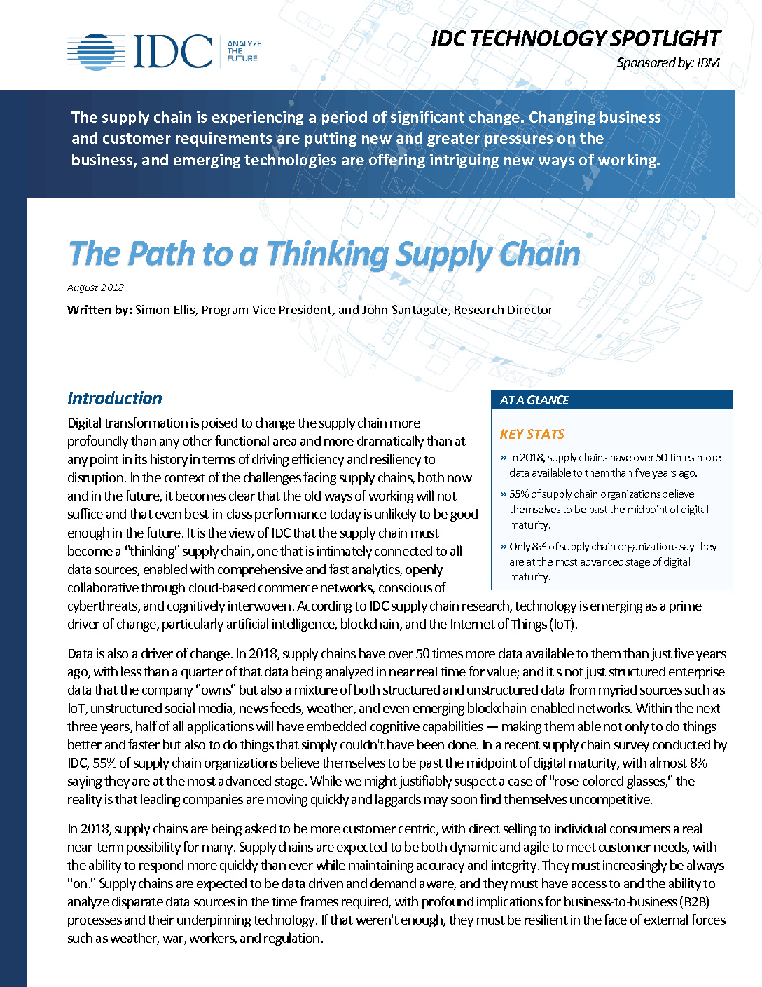 The Path to a Thinking Supply Chain | TechContentHub