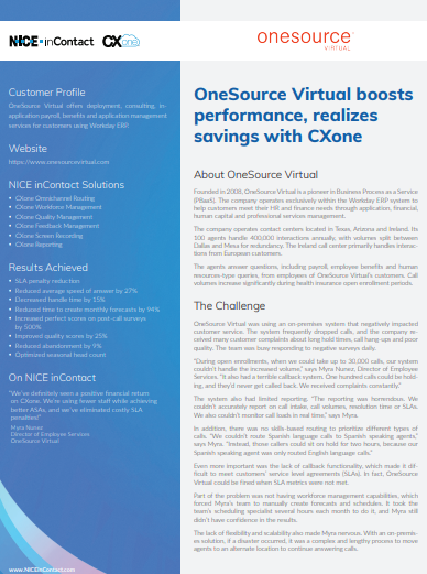 OneSource Virtual boosts performance, realizes savings with Cxone ...