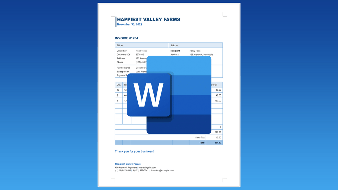  How To Make An Invoice In Microsoft Word Invoicer ai