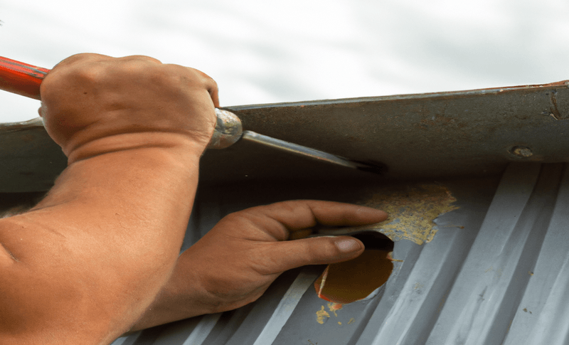 How to Repair a Hole in a Metal Roof?