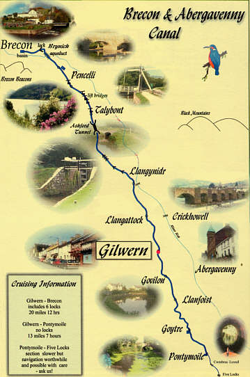 Take A Narrow Boat Holiday On The Monmouthshire and Brecon Canal