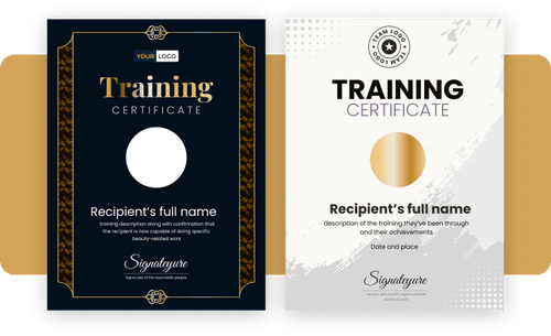 6 FREE Training Certificate Templates Ready for Use Immediately ...
