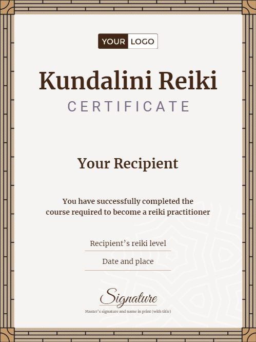 6 FREE Reiki Certificate Templates Ready For Use Usui Reiki Jikiden 