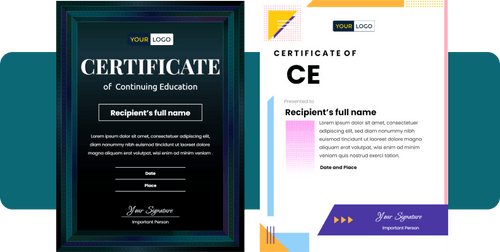8 FREE CE Certificate Templates | Virtualbadge.io