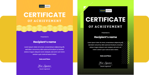 4 FREE Online Course Certificate Templates | Virtualbadge.io