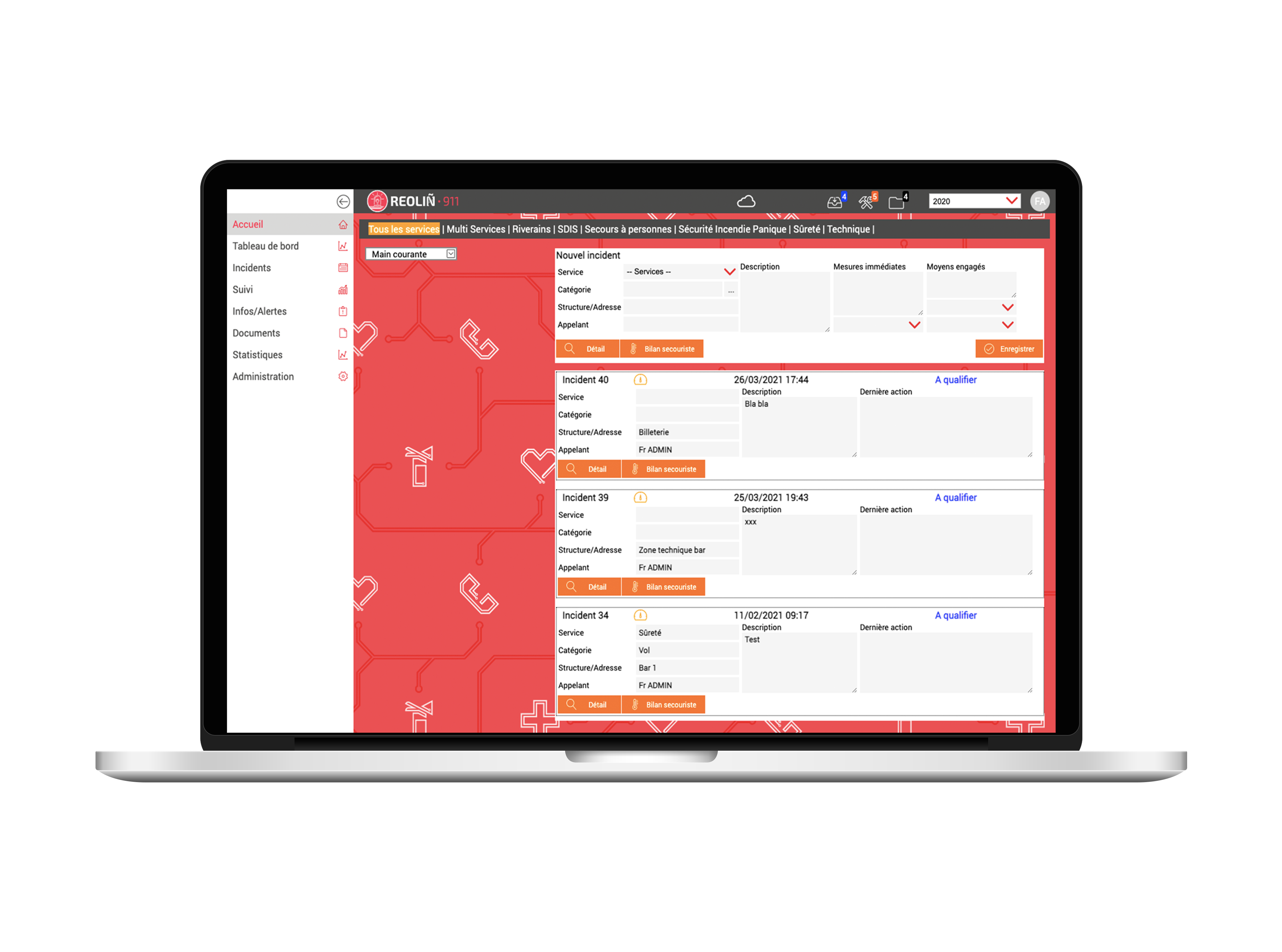 Logiciel de gestion des incidents - Reoliñ