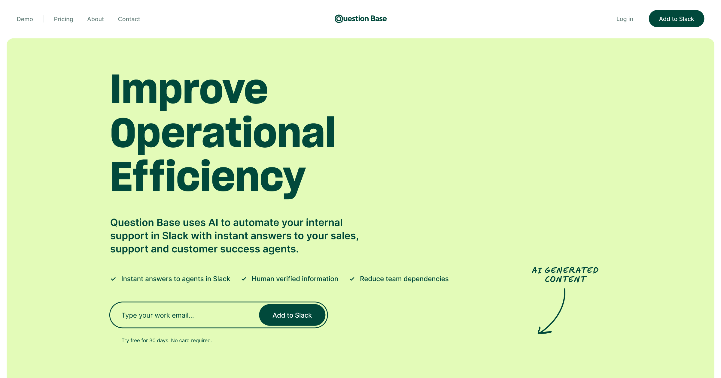 Improve Operational Efficiency with Question Base