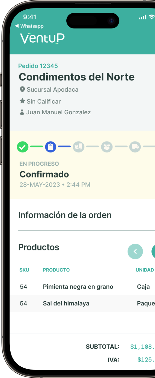 Ventup llegó a Whatsapp