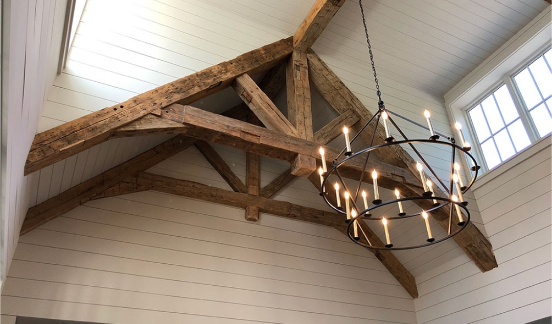 Custom Hand Hewn Beams Available at Triton International Woods