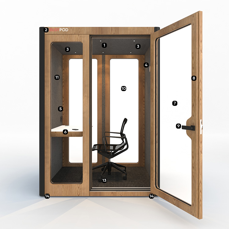 Soundproof Medium Work Pod | Busypod | Peacepod
