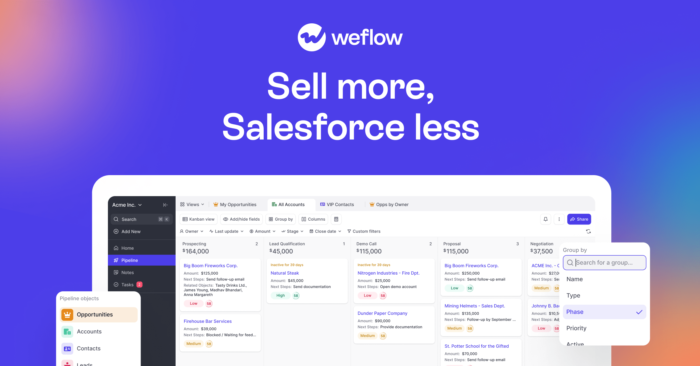 Weflow - Salesforce Productivity Platform