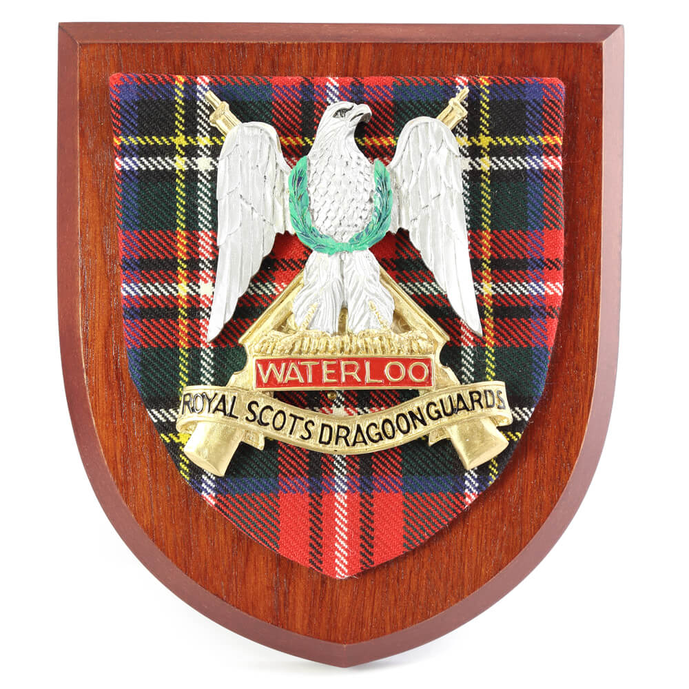 Scots DG Tartan Wall Plaque - The Royal Scots Dragoon Guards Museum Shop