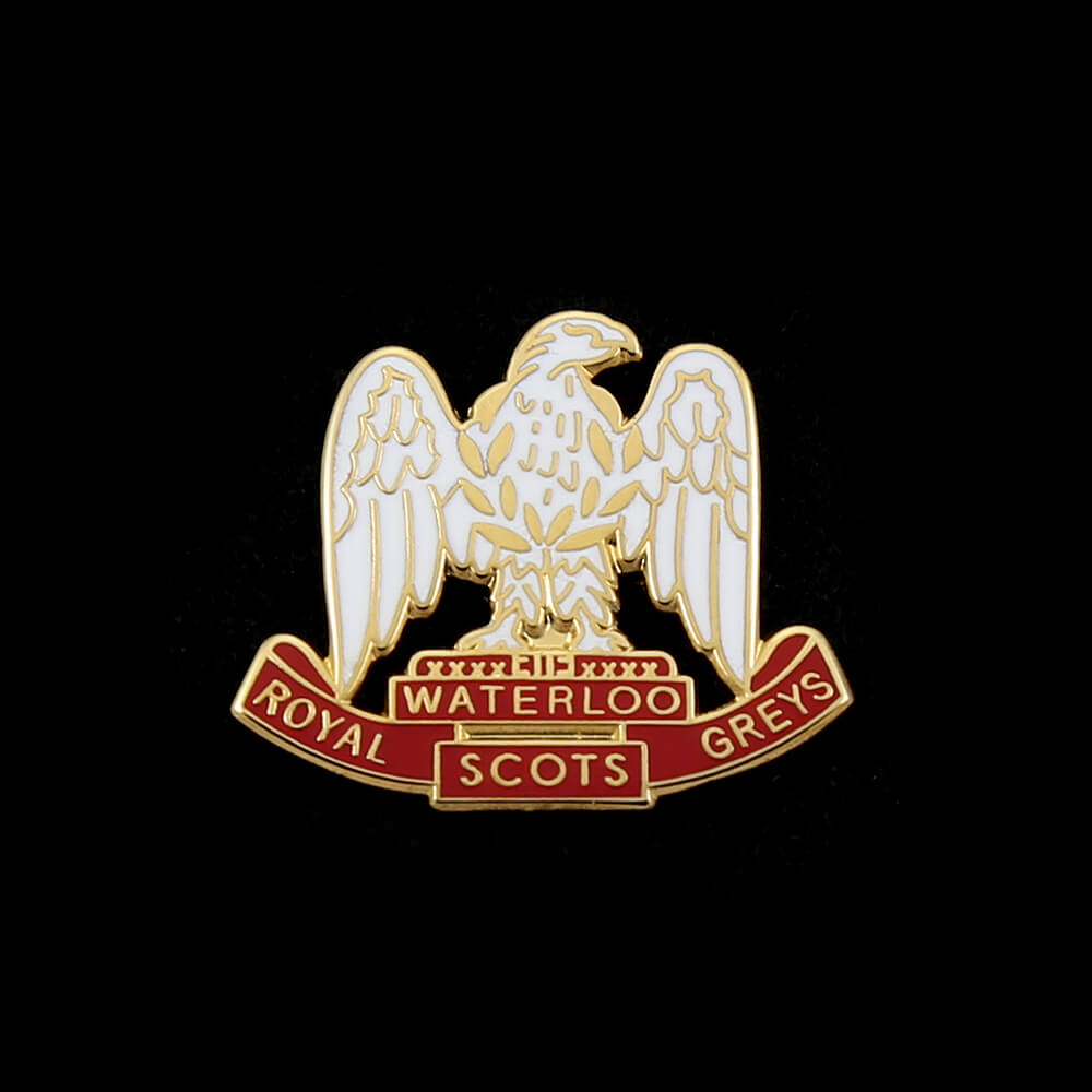 Scots DG Pewter Flask 4oz - The Royal Scots Dragoon Guards Museum Shop