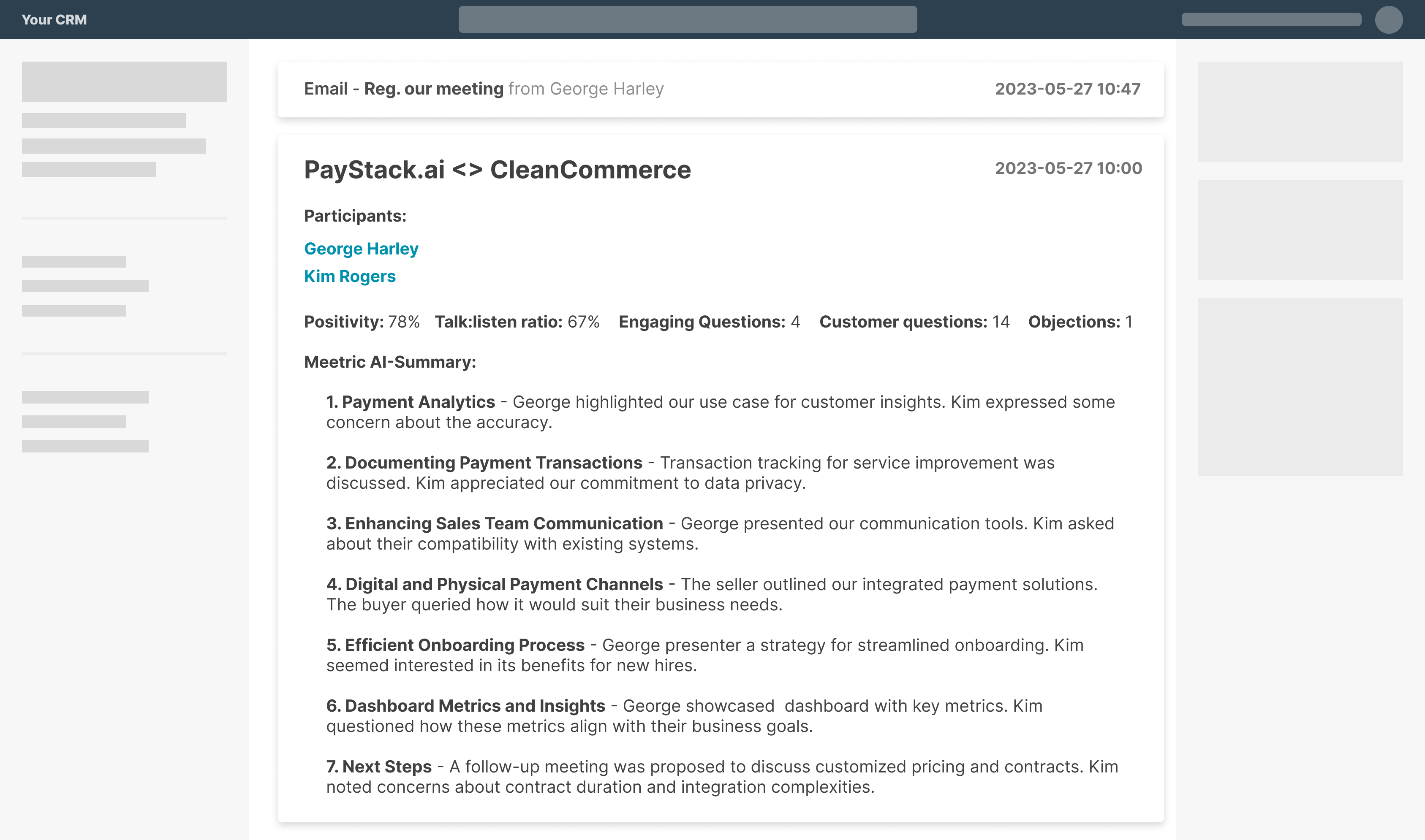 Meetric - Win more deals and boost innovation with conversation intelligence